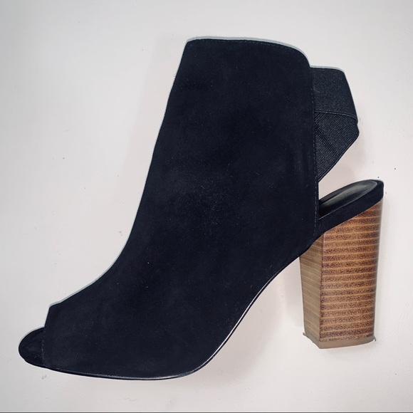 Sole Society | Shoes | Sole Society Black Slingback Open Toe Suede Heel ...